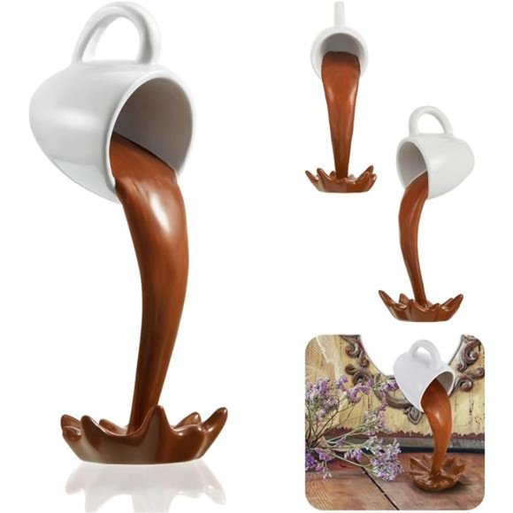 Kitchen | Floating Spilling Coffee Cup Magic Pouring Splash Cafe ...